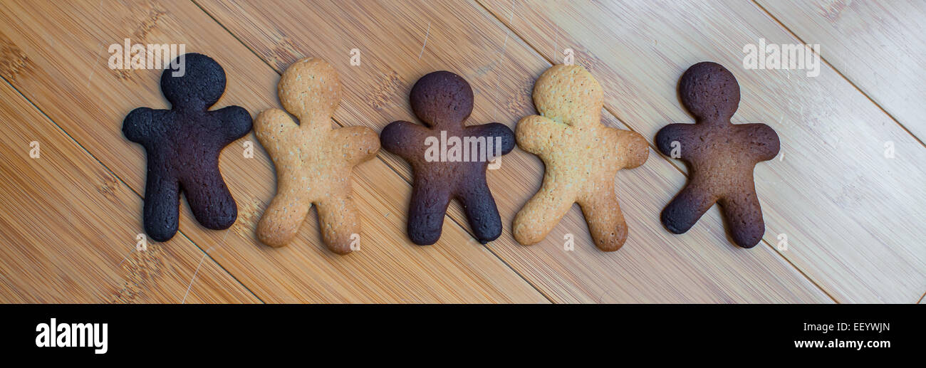 Sad burnt and ready colorful gingerbread cookies Stock Photo - Alamy