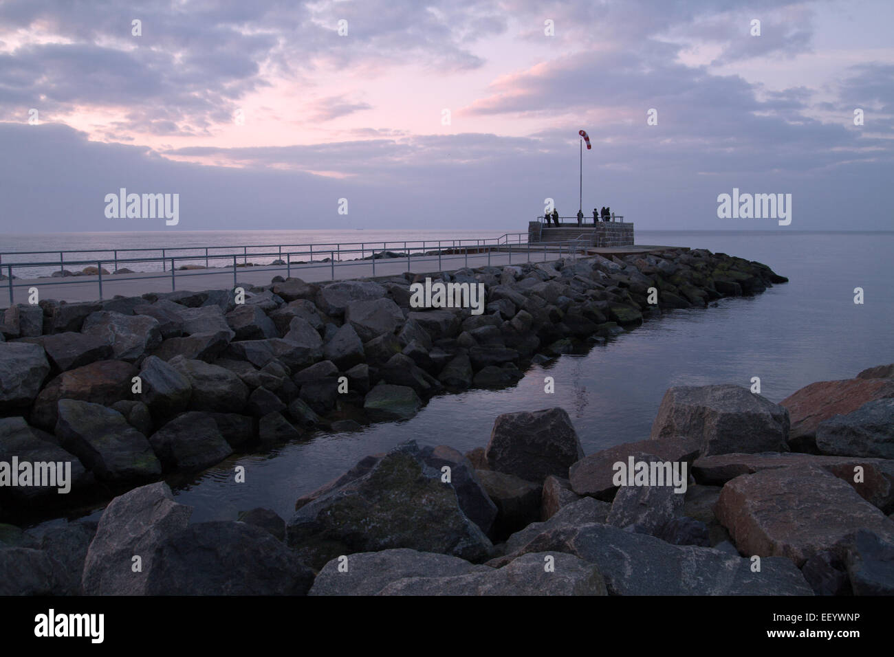 The Mole in Warnemuende (Germany Stock Photo - Alamy