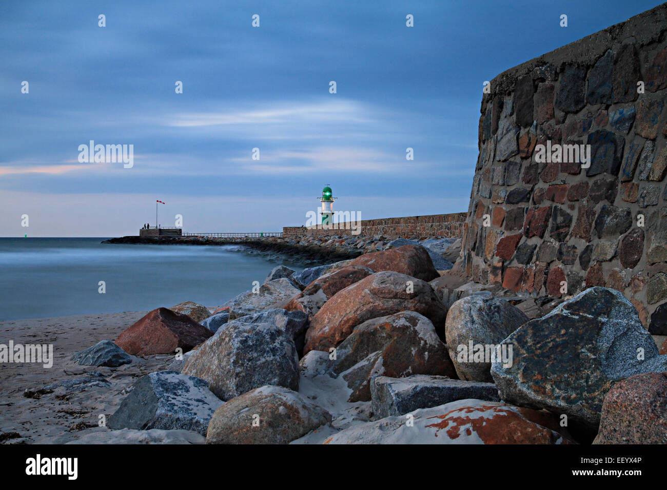 The Mole in Warnemuende (Germany Stock Photo - Alamy