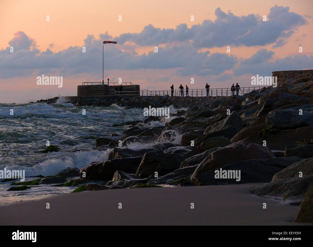 The Mole in Warnemuende (Germany Stock Photo - Alamy