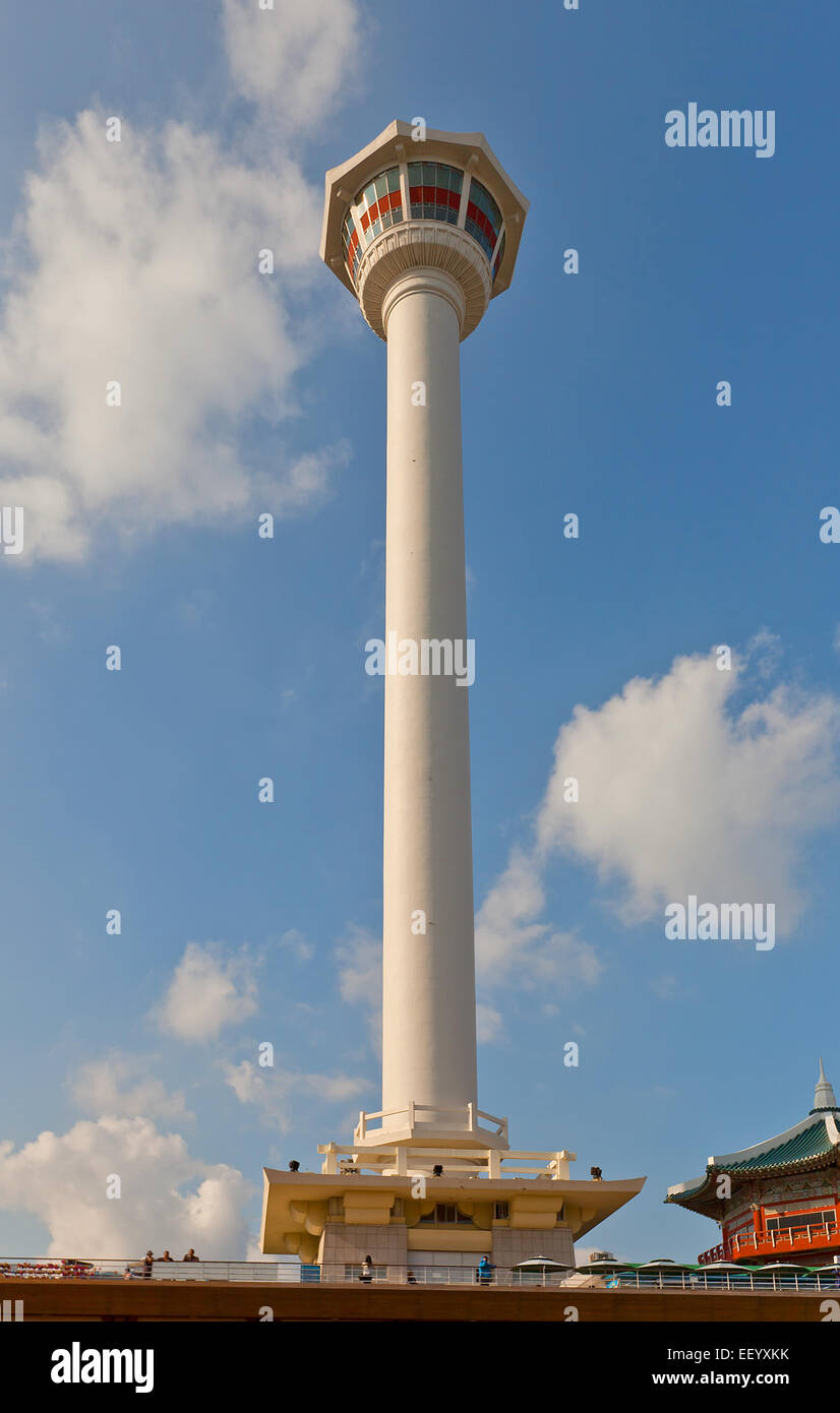 Busan Tower in Yongdusan Park of Busan, Republic of Korea Stock Photo ...