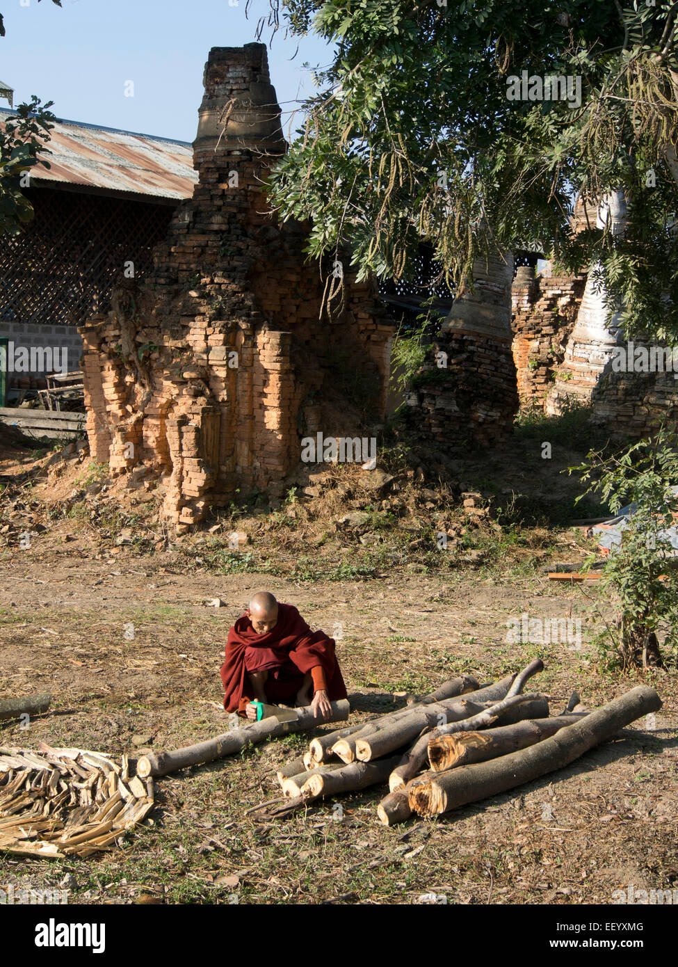 Monk wood hi-res stock photography and images - Alamy