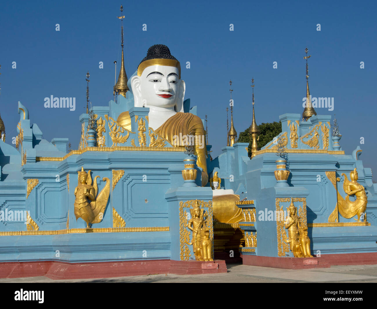 Buddhist temple in Inle lake, Shan state, Myanmar Stock Photo - Alamy
