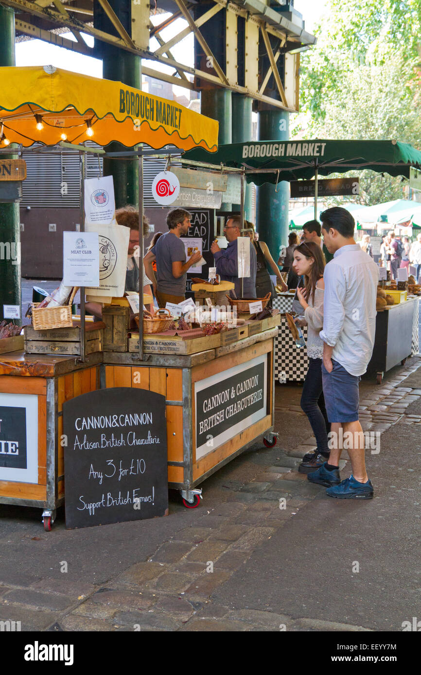 Charcuterie borough market stall hi-res stock photography and images ...