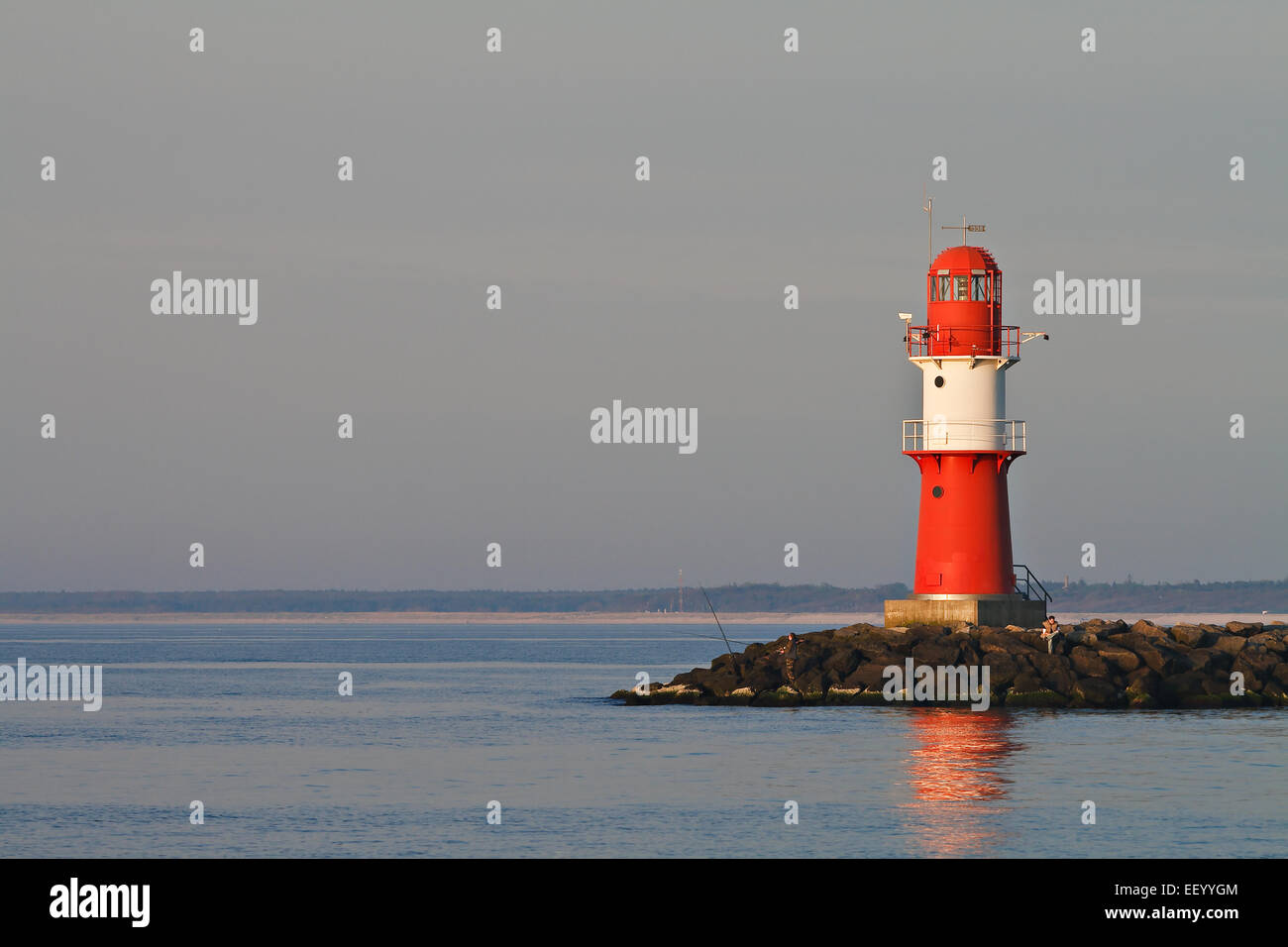 The eastern mole in Warnemünde Stock Photo - Alamy