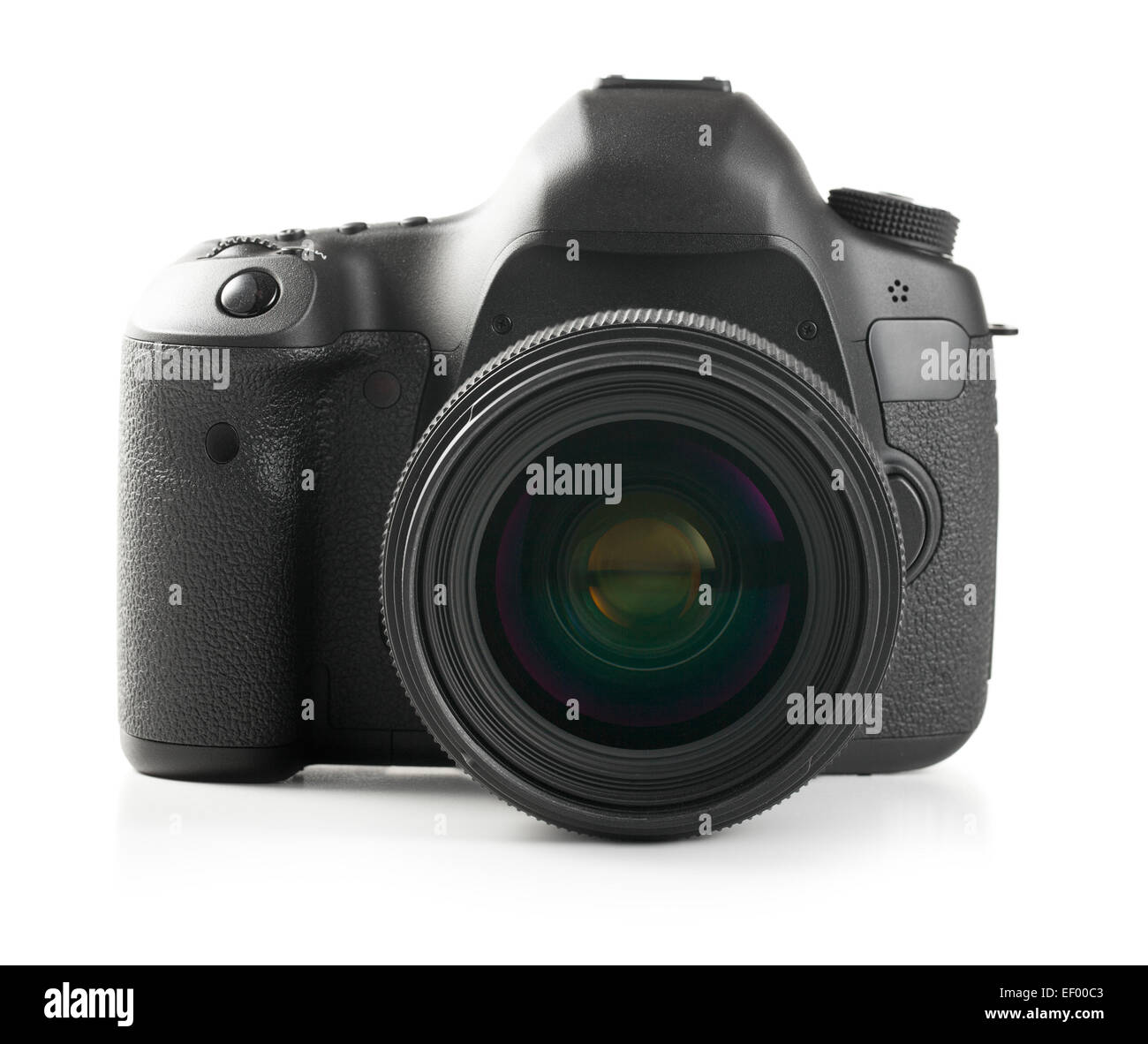 dslr camera on white background Stock Photo - Alamy