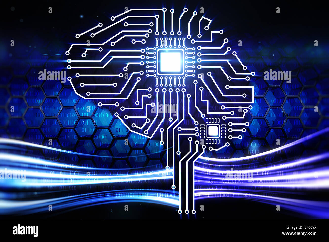 Human computer brain hi-res stock photography and images - Alamy