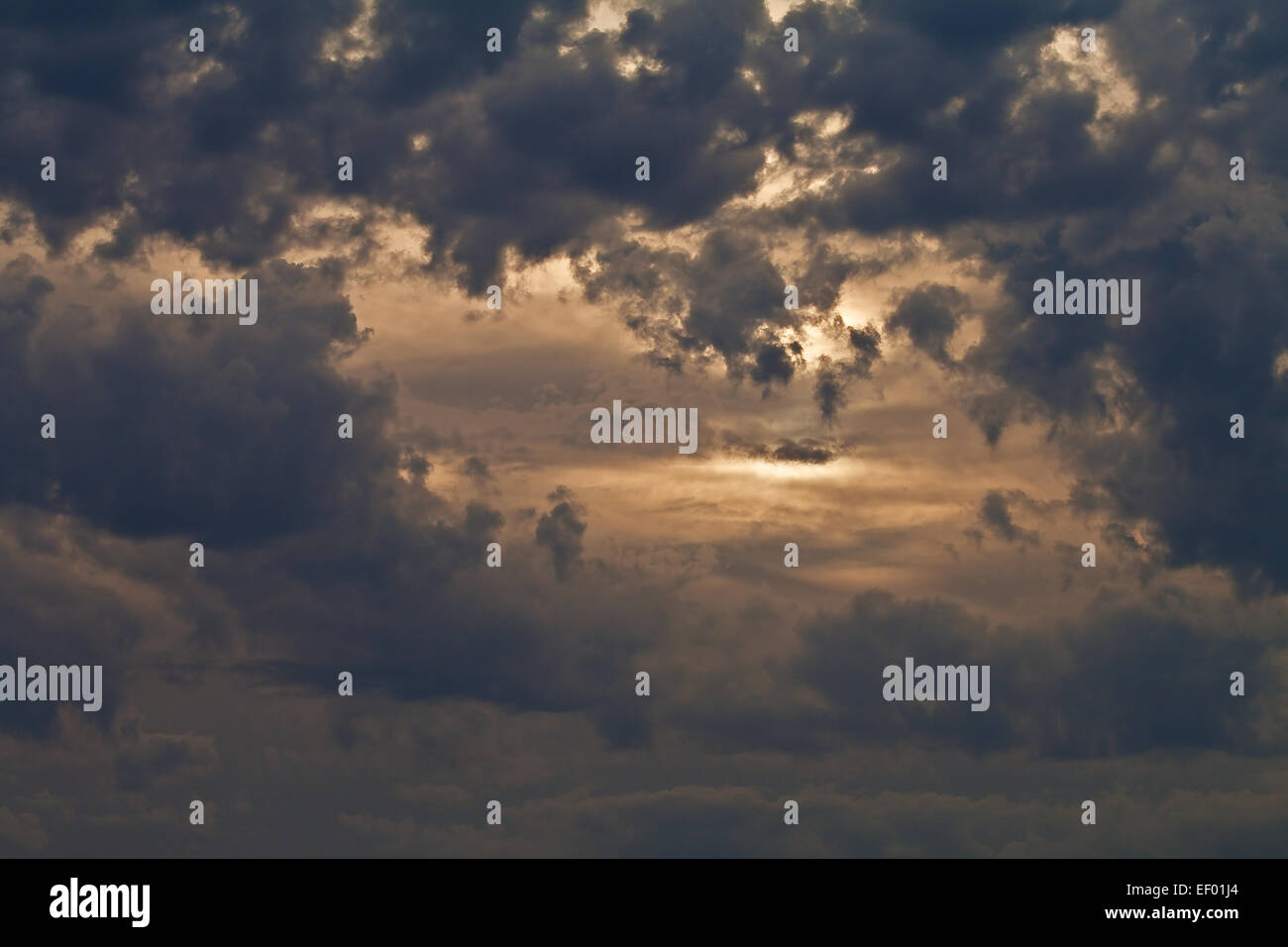 Clouds in the sky just before sunset Stock Photo - Alamy