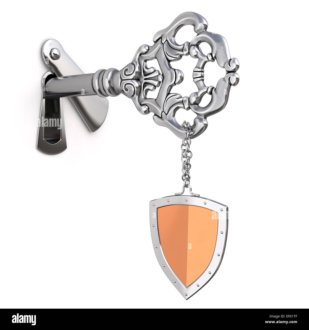 Vintage, lock, key Cut Out Stock Images & Pictures - Alamy