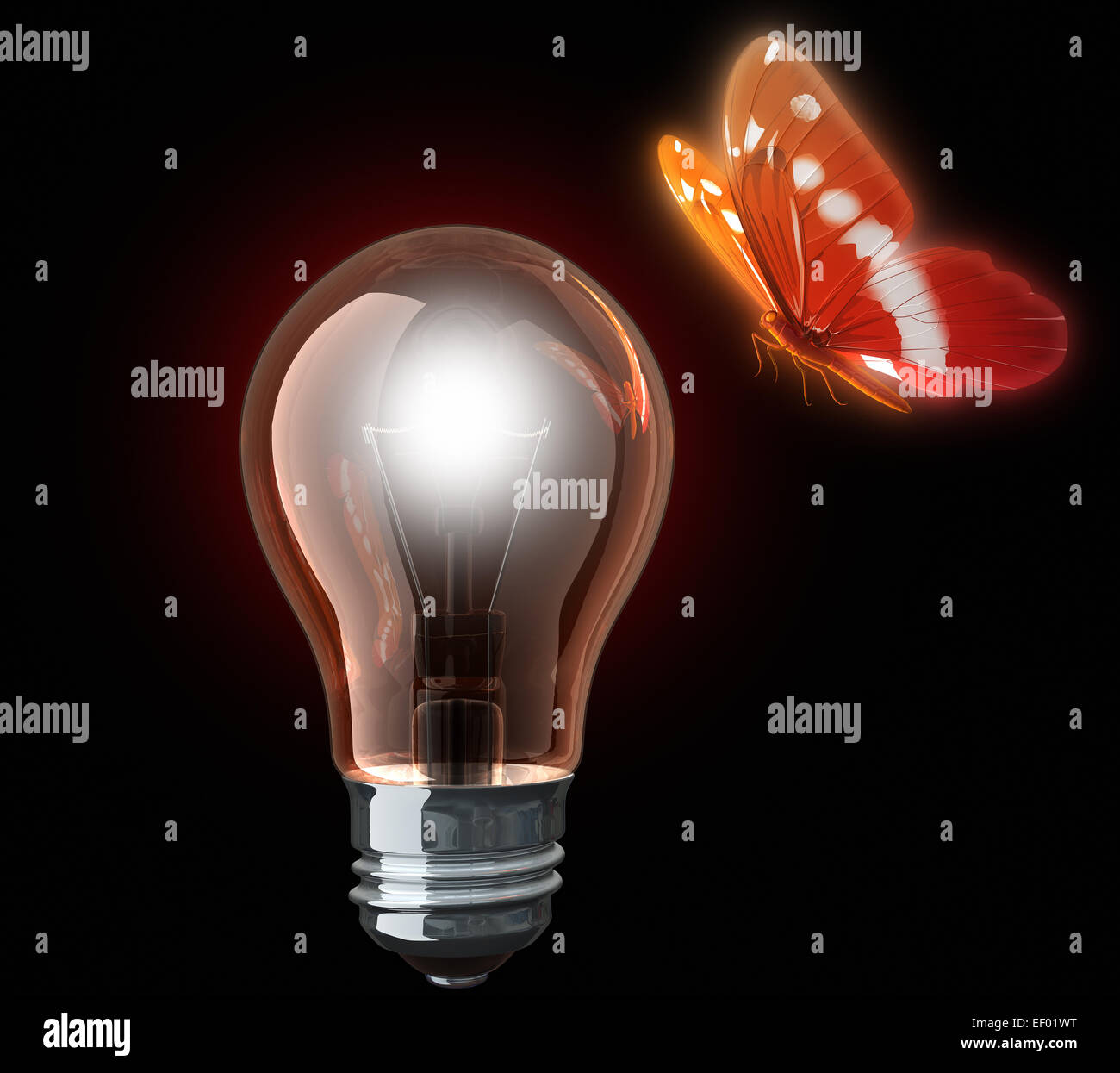 Glowing butterfly hi-res stock photography and images - Alamy