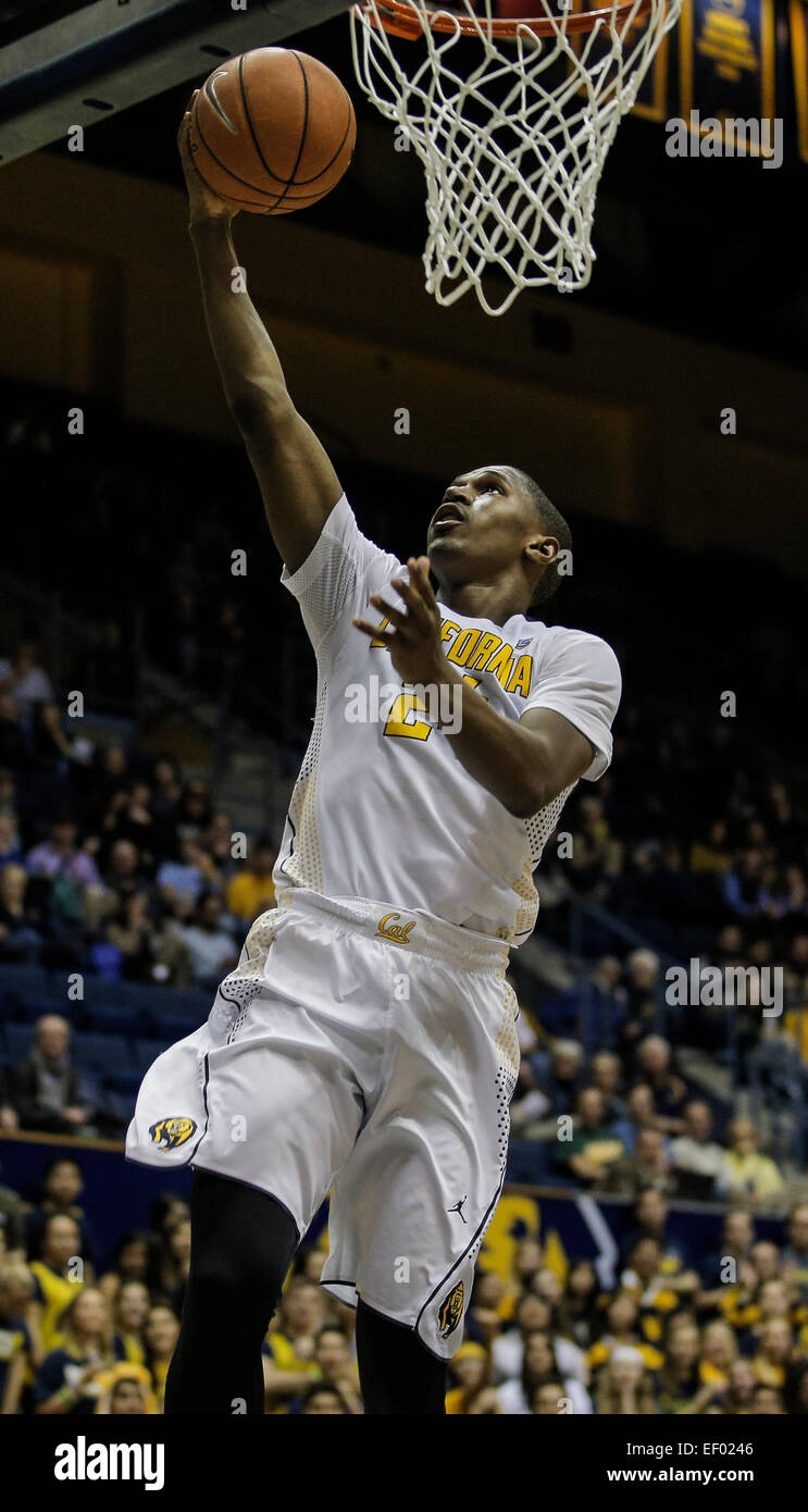 Berkeley USA CA. 22nd Jan, 2015. California G # 24 Jordan Mathews score ...