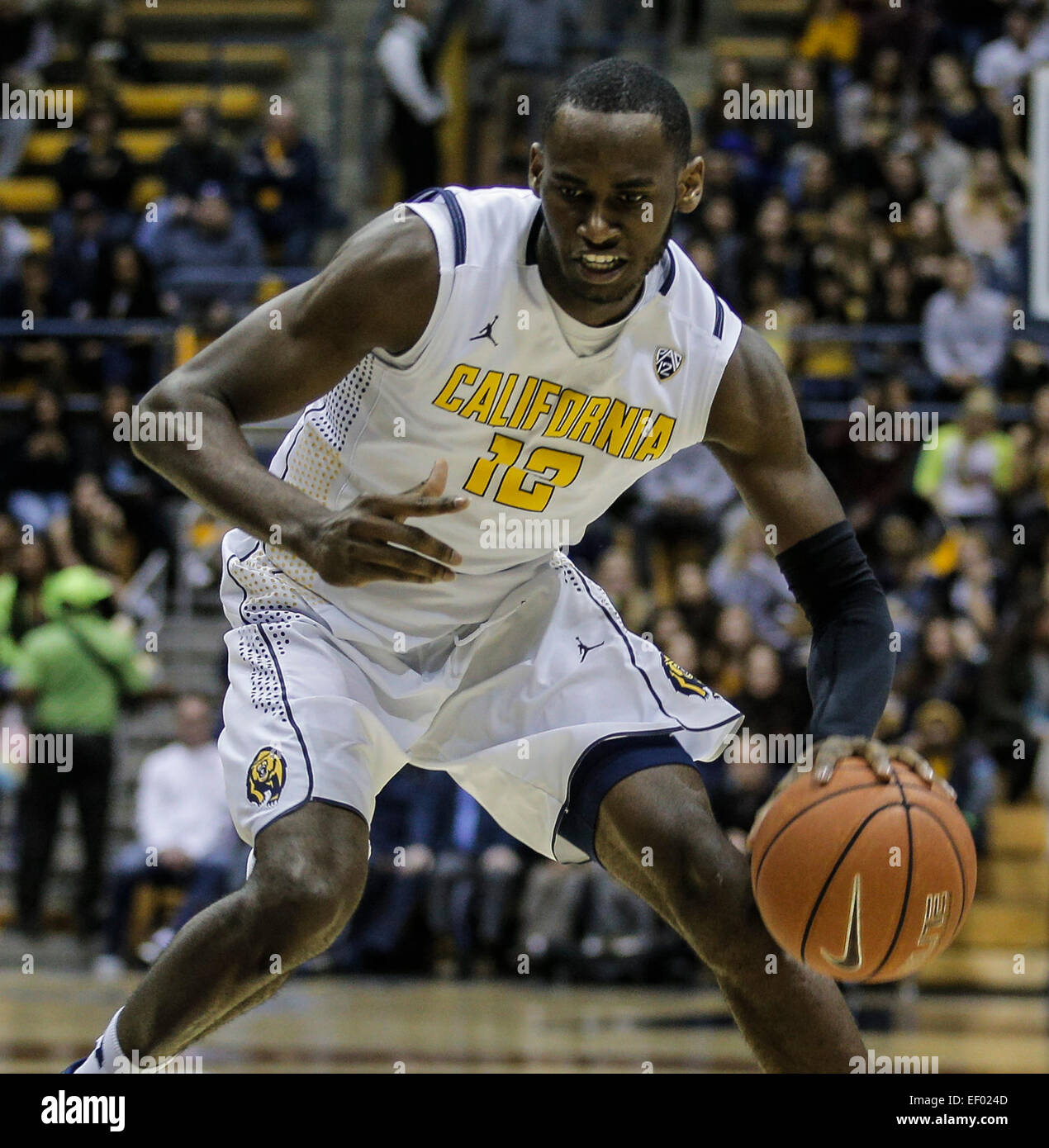 Berkeley USA CA. 22nd Jan, 2015. California F # 12 Roger Moute a Bidas ...