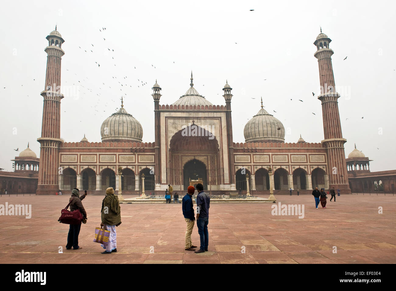 India, New Delhi, Jama Masjid mosque Stock Photo - Alamy