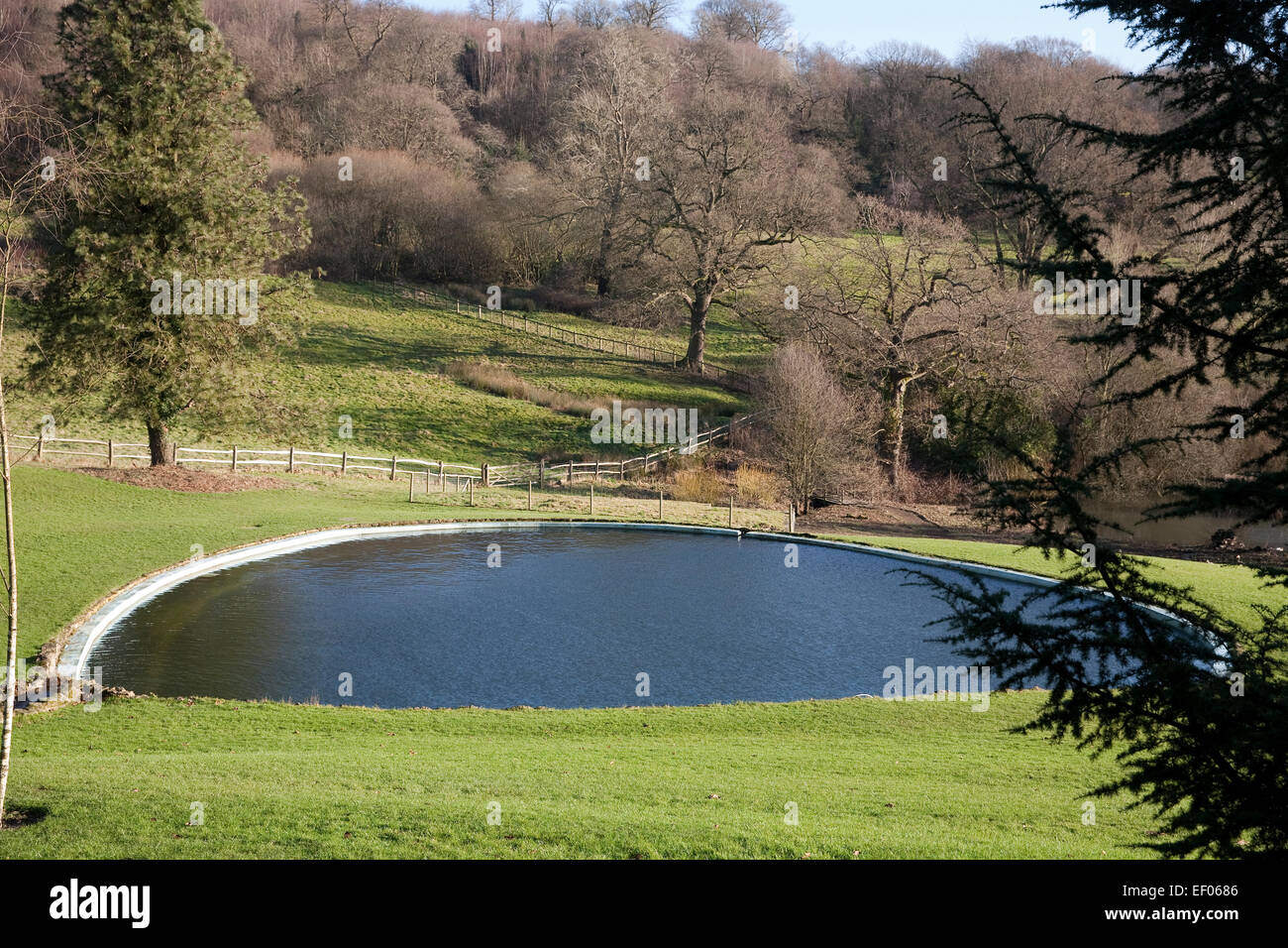 The swimming pool at Chartwell, the family home of Winston Churchill ...