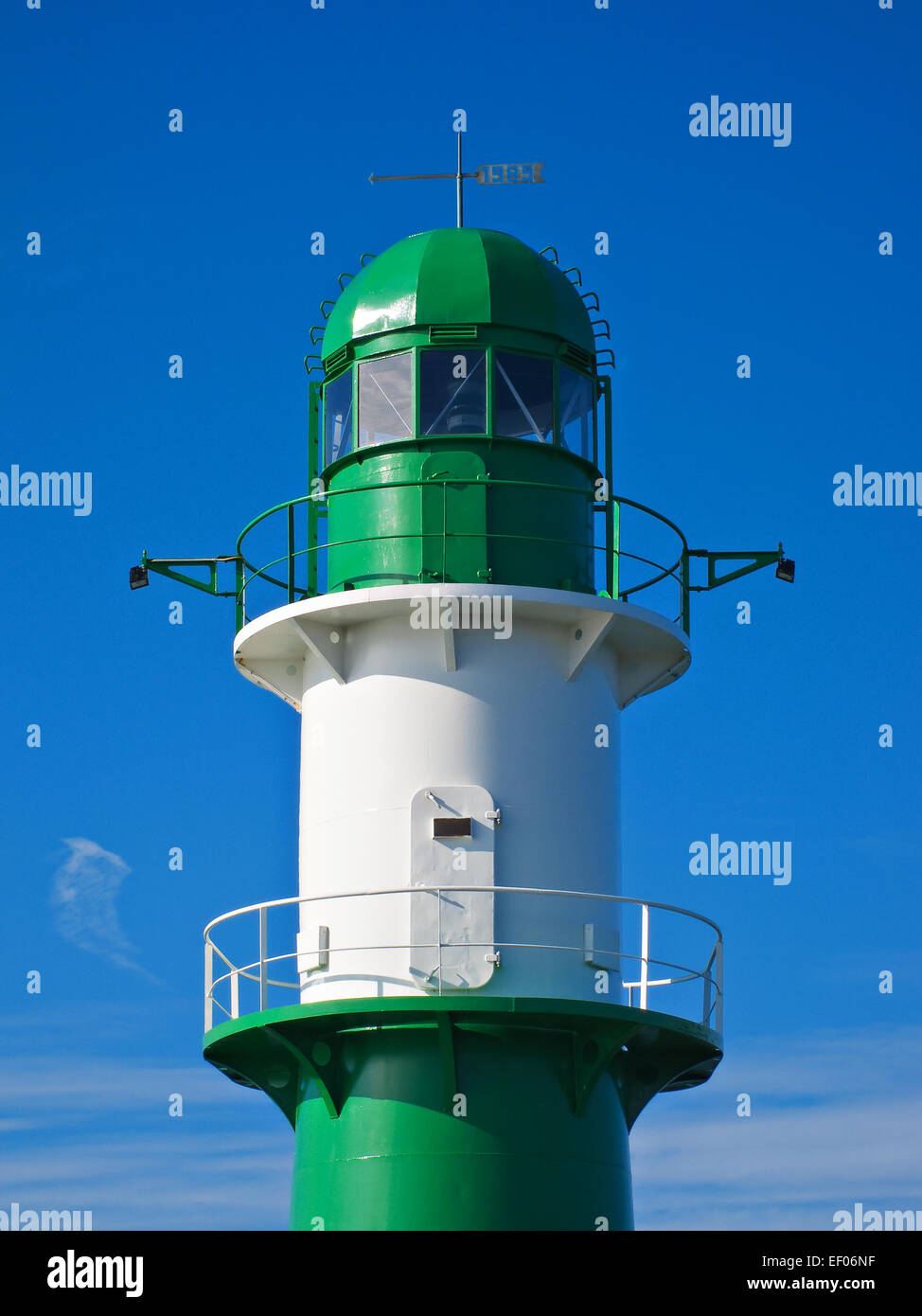 Detail of the western pier in Warnemünde Stock Photo - Alamy