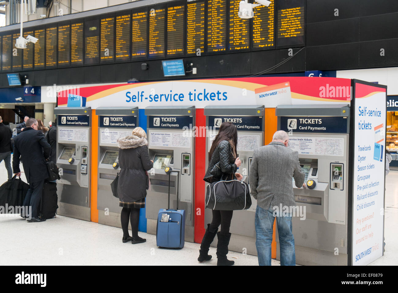 Commuters buying train tickets hi-res stock photography and images - Alamy