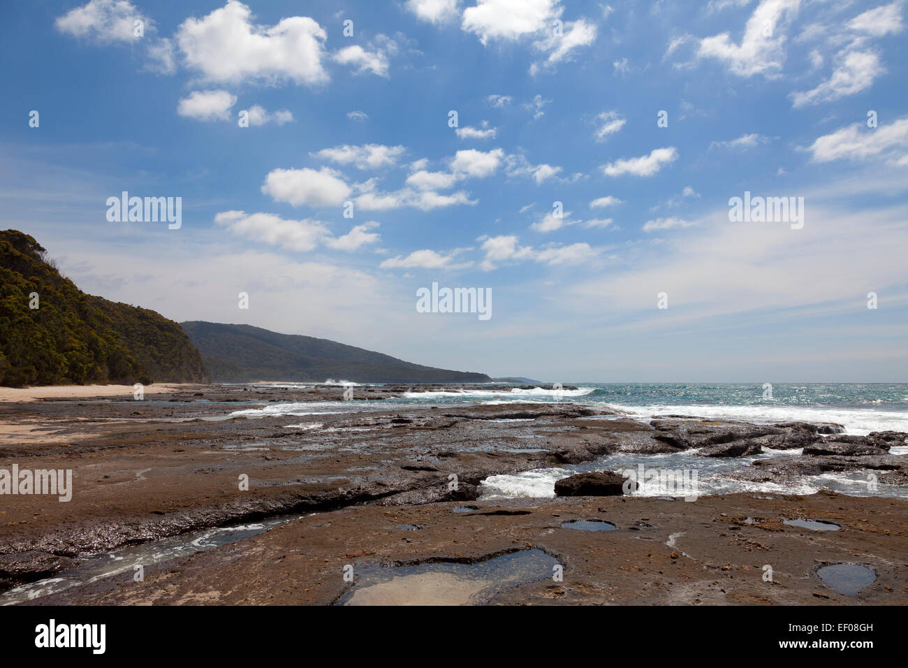 Rock platforms at Depot Beach, NSW, Australia Stock Photo - Alamy