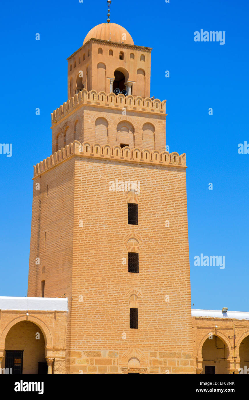 One of the biggest mosques in the world, it stands in Kairouan in ...