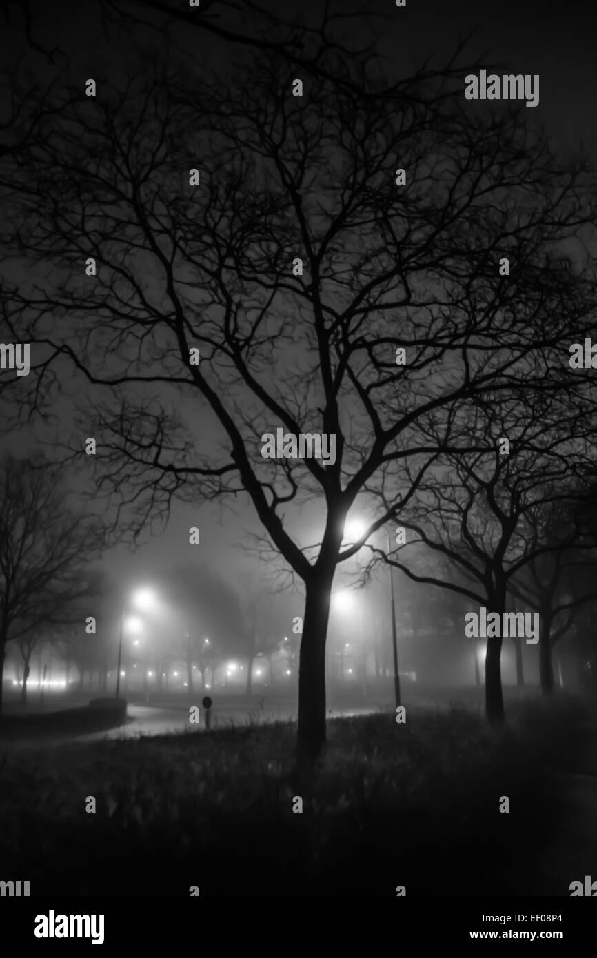 Lighted street light hi-res stock photography and images - Alamy