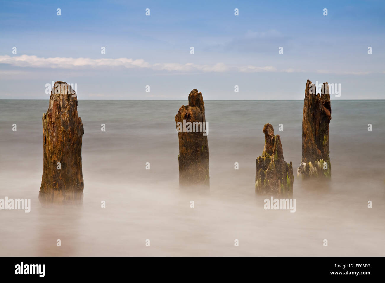 Old groynes beach baltic hi-res stock photography and images - Alamy