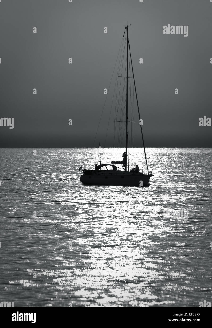 White boat on sea hi-res stock photography and images - Alamy