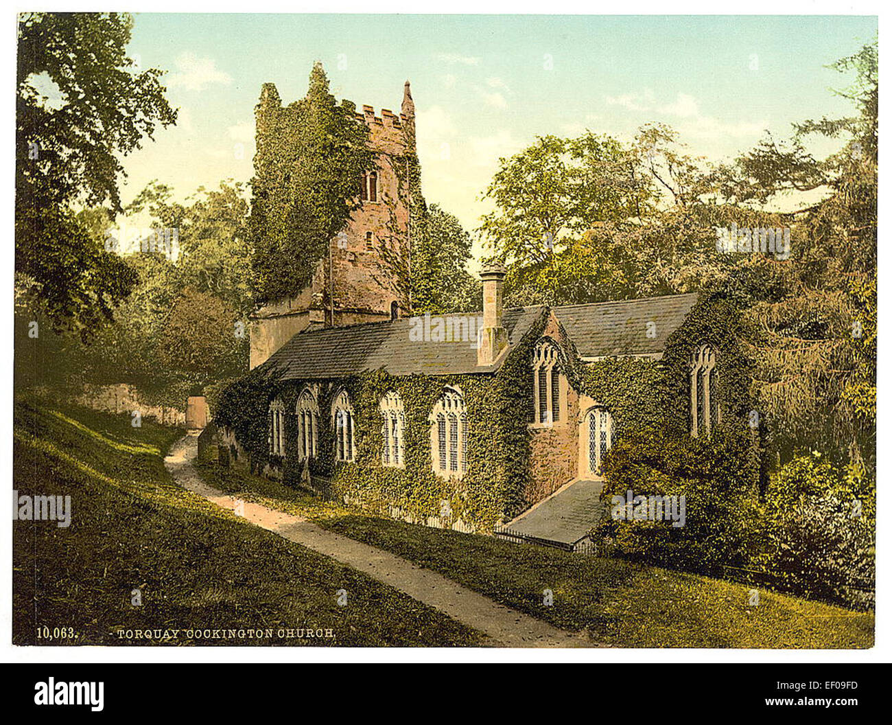 Cockington Church, located in Torquay, England, is a historic church ...