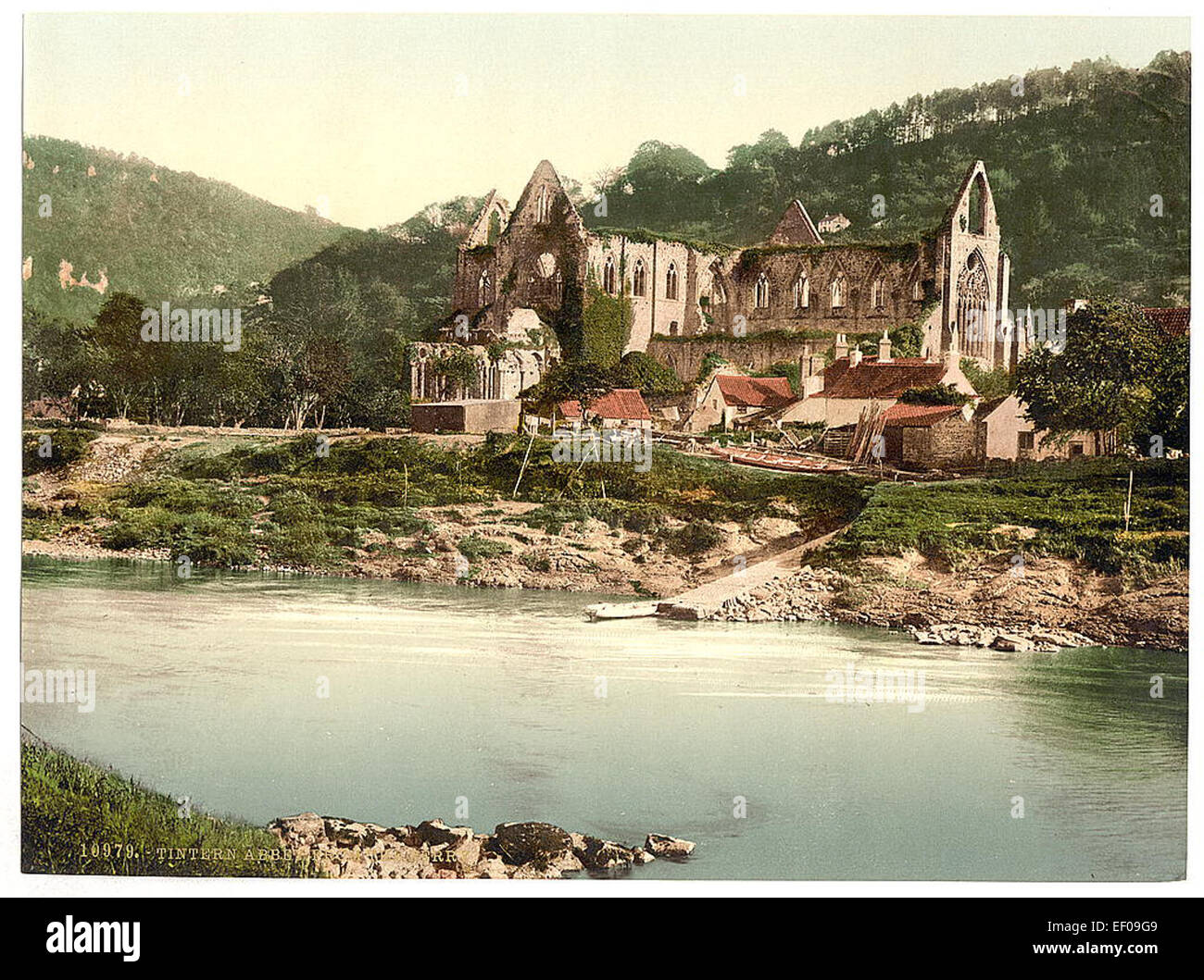 An image capturing the view of Tintern Abbey from a ferry, offering a ...