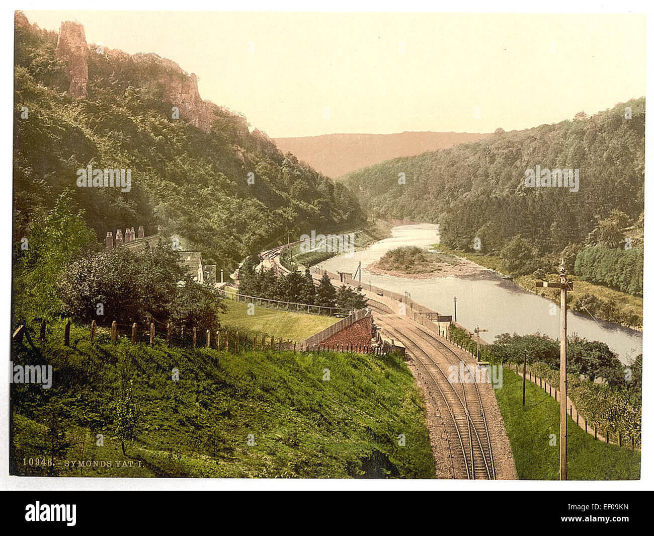 A general view of Symonds Yat, a scenic area in England known for its ...