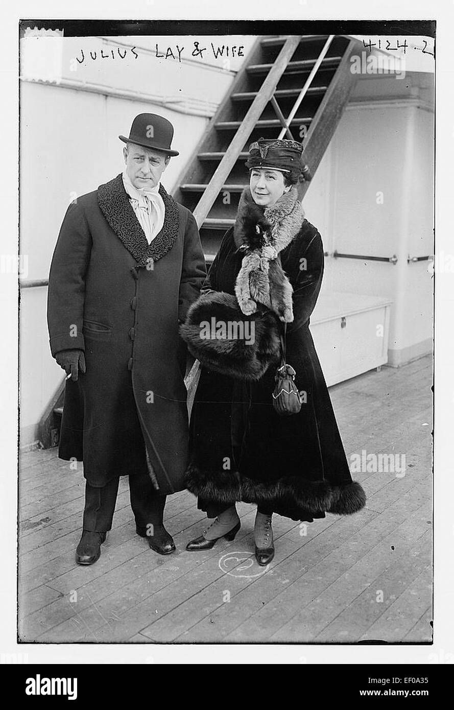 Julius Lay and his wife are captured in this photograph, likely ...