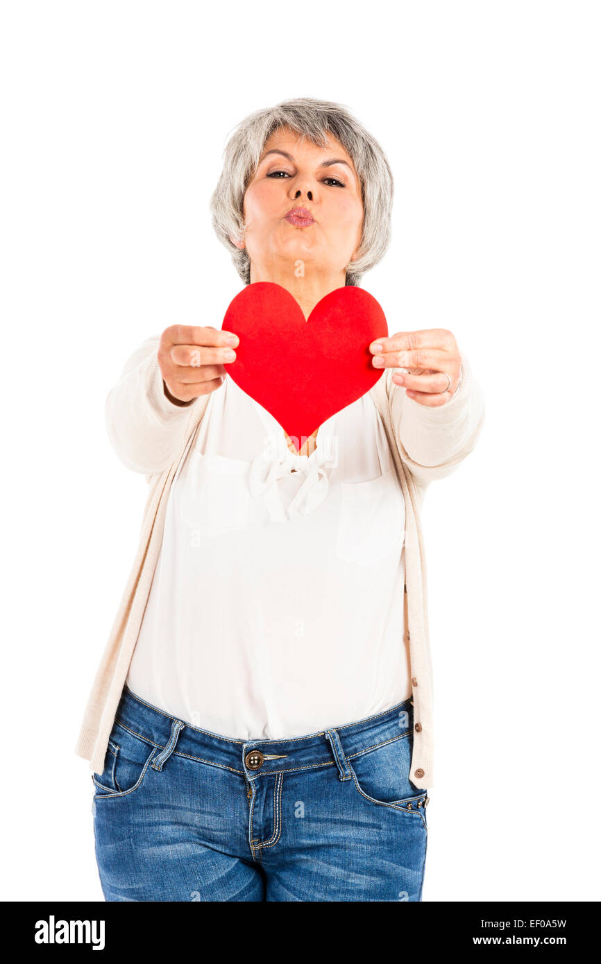 Grandma in shape of heart hi-res stock photography and images - Alamy