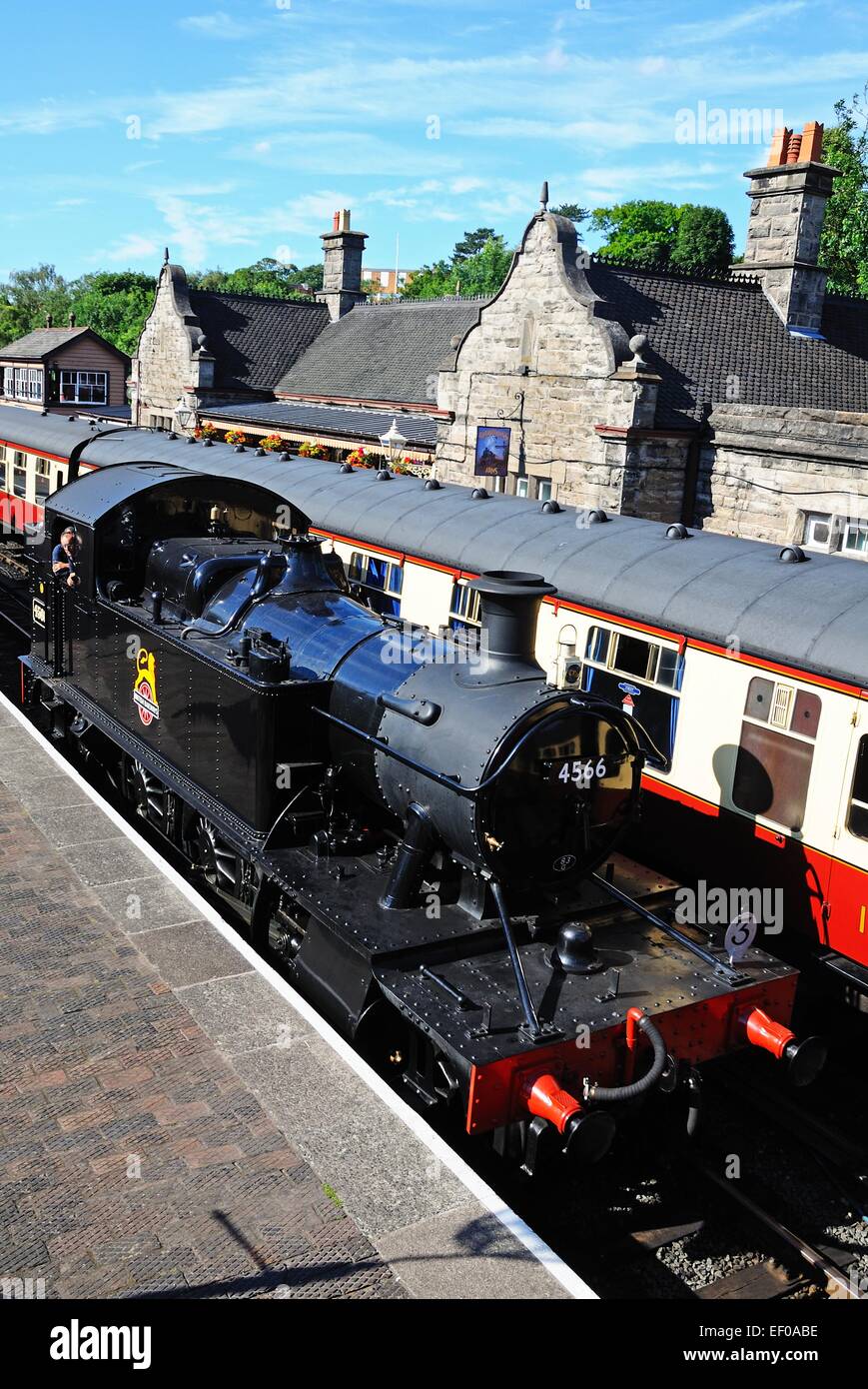 Small Prairie Tank Locomotive 4500 Class 2-6-2T number 4566, Bridgnorth ...