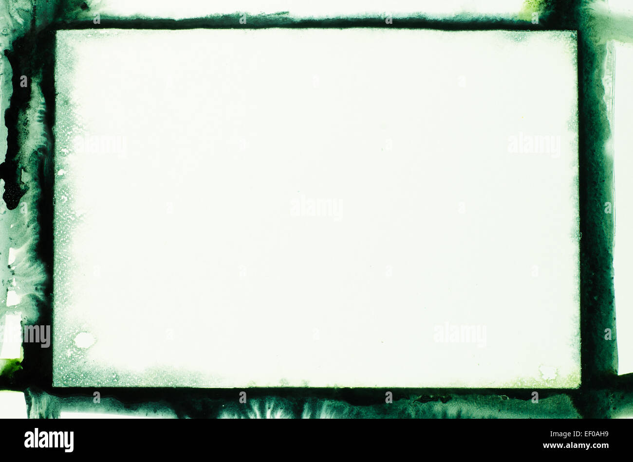watercolor painted frame on white paper background Stock Photo - Alamy