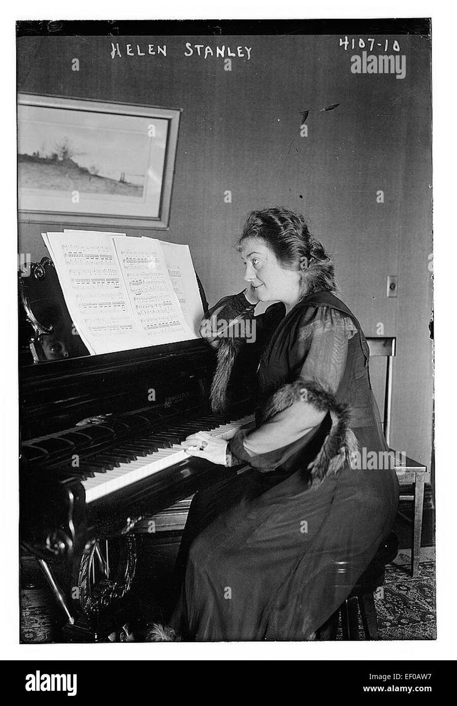 A historical portrait of Helen Stanley, a figure from the early 20th ...
