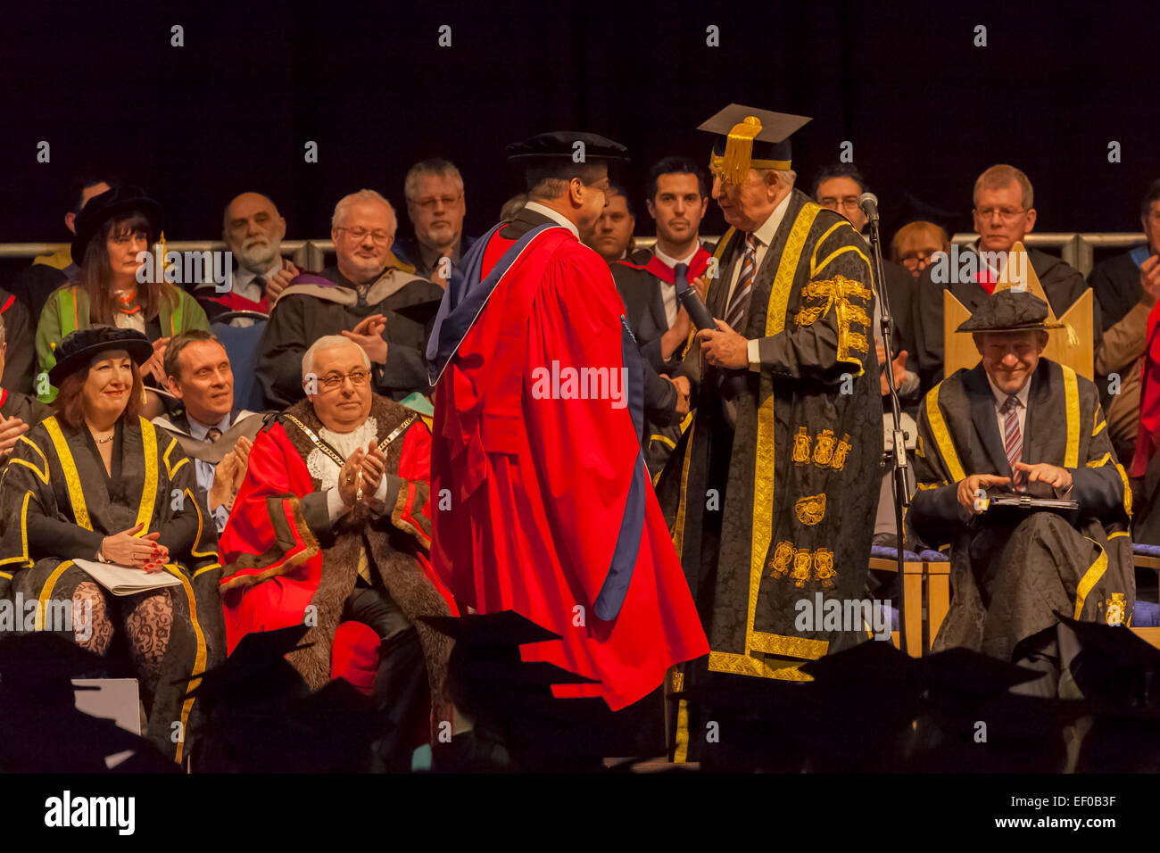 Duke of Devonshire Congratulating Colin Smith on Award of Honorary ...