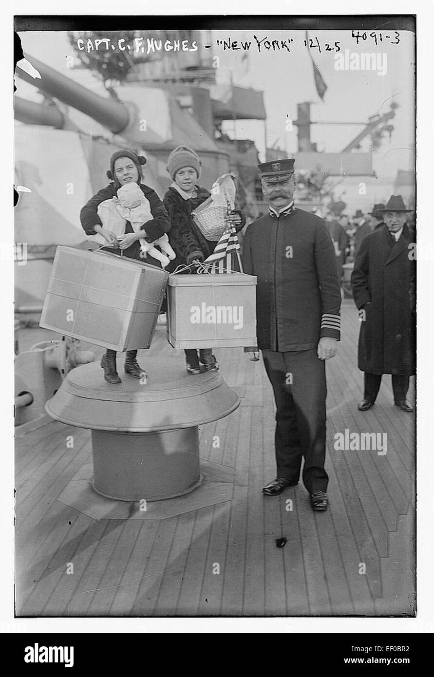A historical photograph of Captain C.F. Hughes, taken in New York on ...