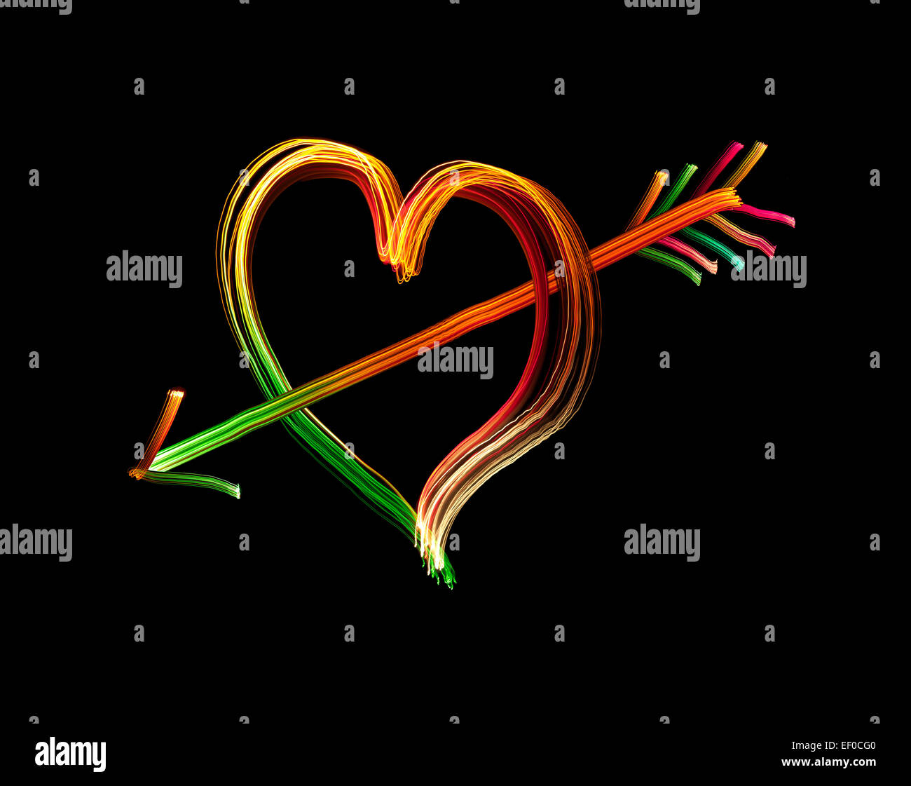 Neon light arrow hi-res stock photography and images - Alamy