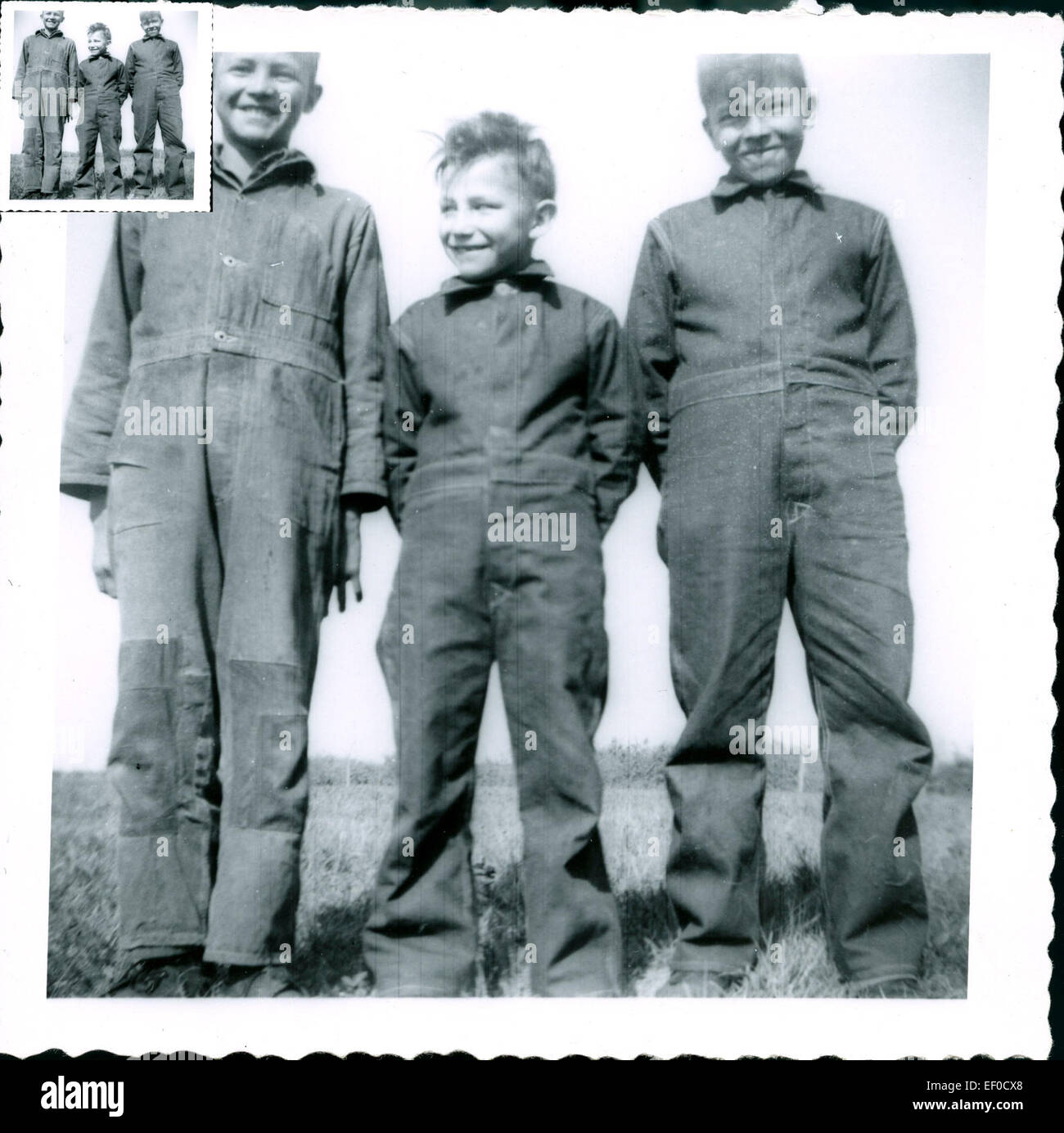 John and Albert Shirt with unidentified boy 158 Stock Photo - Alamy