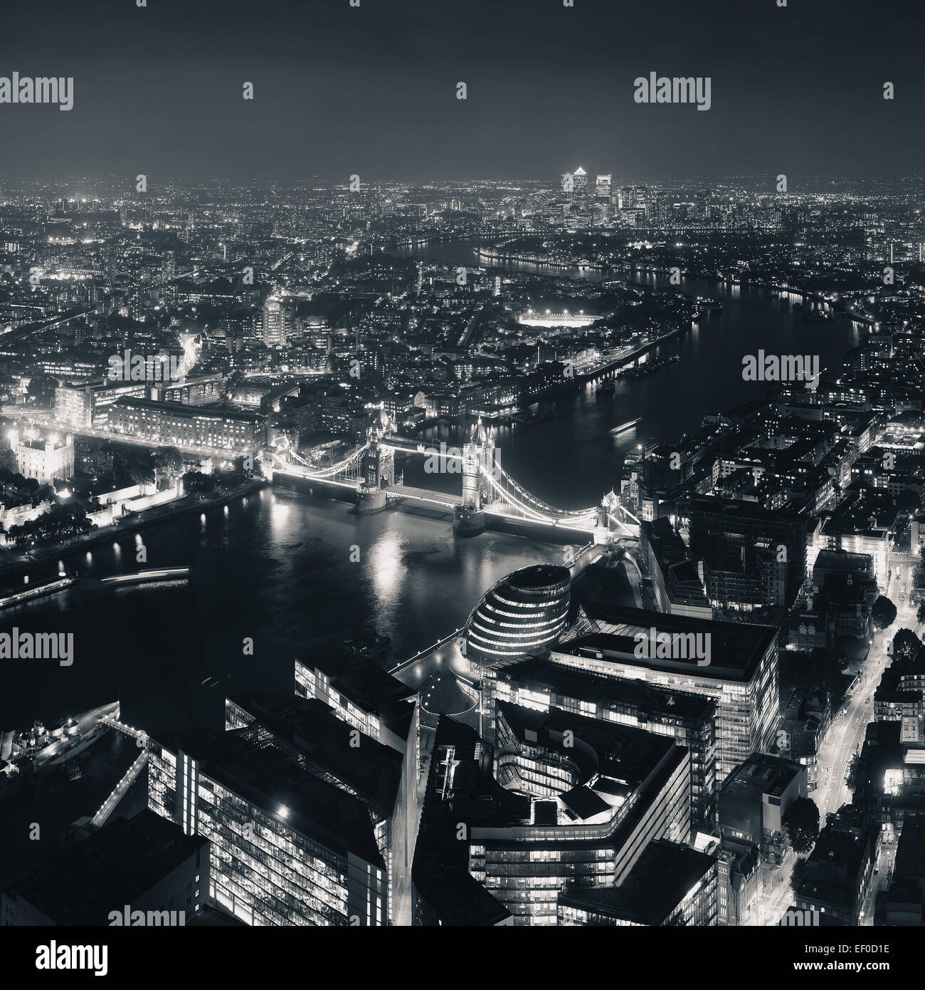 London night aerial hi-res stock photography and images - Alamy