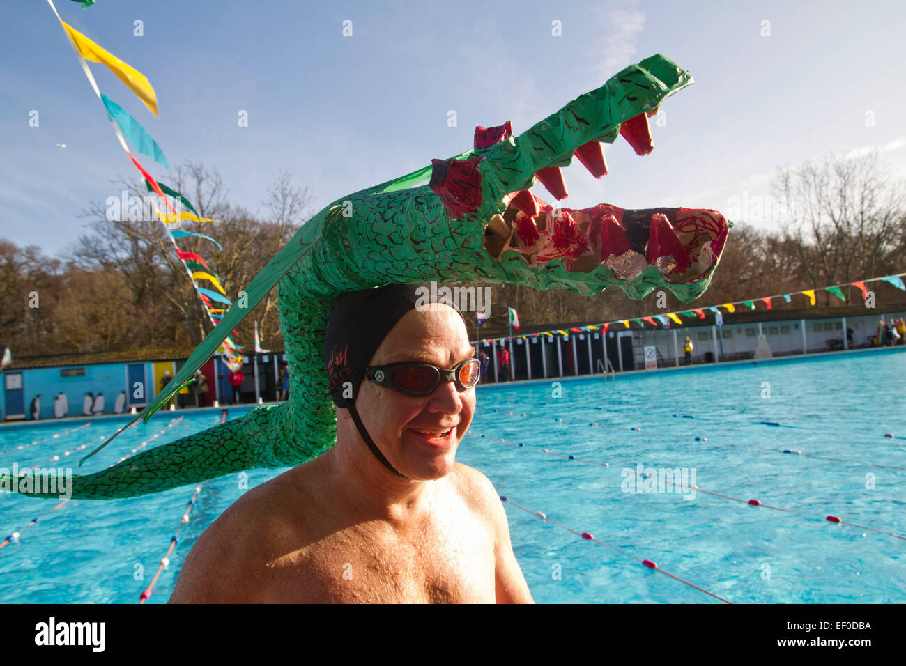 Cold water swimmer hat hi-res stock photography and images - Alamy