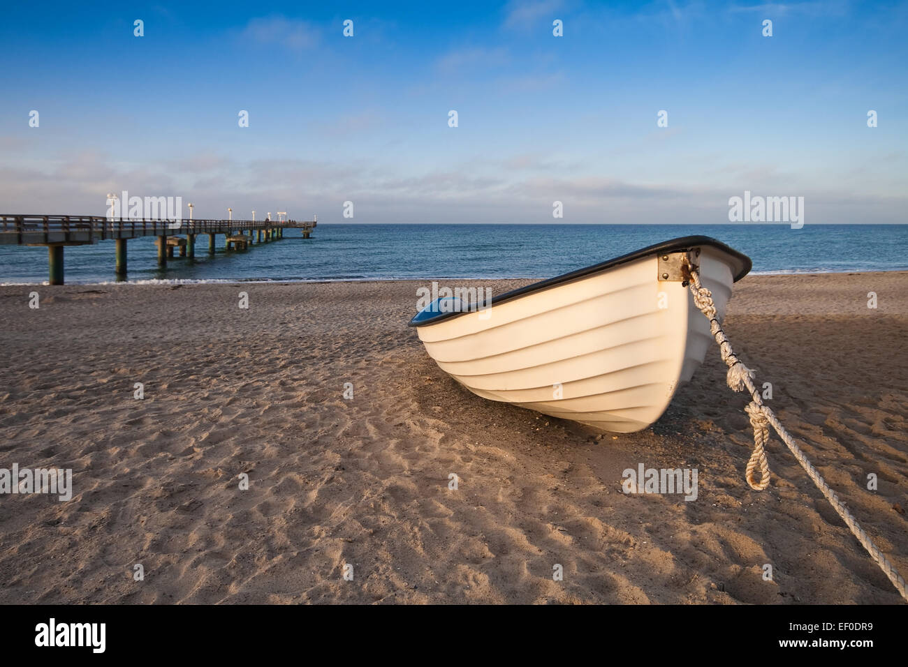 A boat on the beach in Rerik (Germany Stock Photo - Alamy