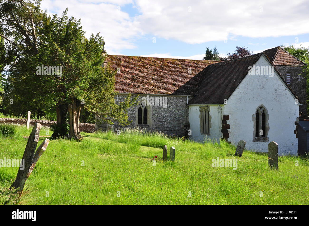 A view of Tarrant Rushton church in Dorset UK Stock Photo - Alamy