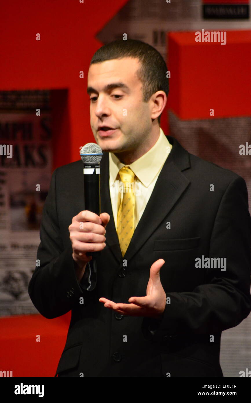 Gibraltar. 24th January 2015. Julian Felices, the main organiser of ...