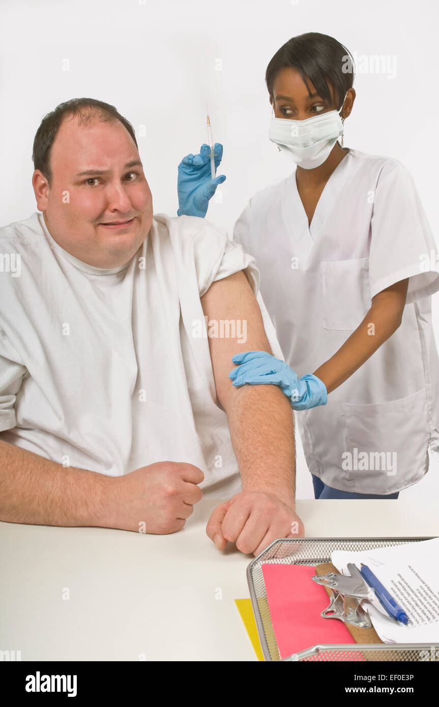 Nurse overweight patient hi-res stock photography and images - Alamy