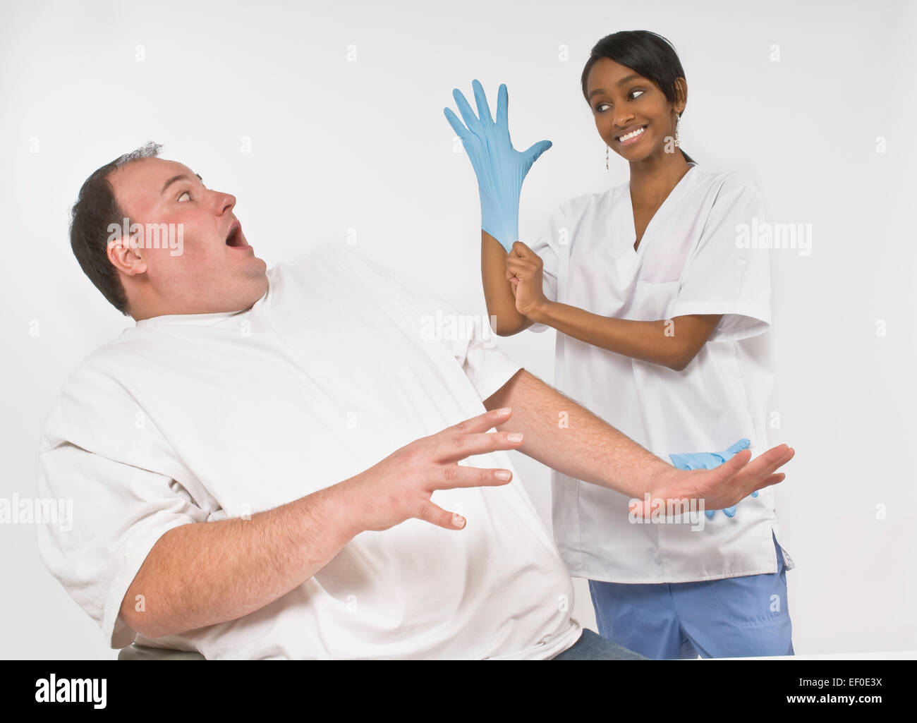 Fat nurse hi-res stock photography and images - Alamy