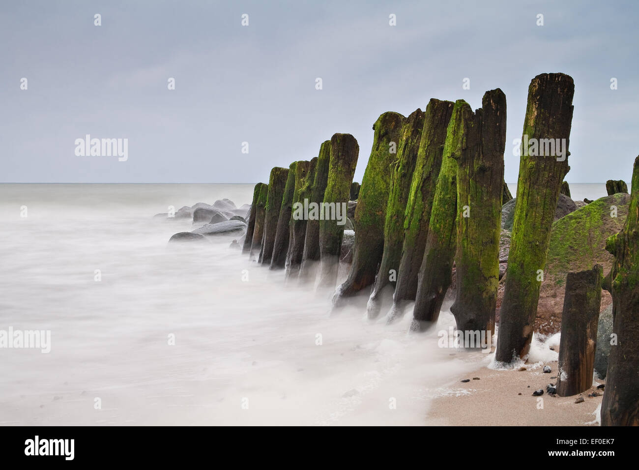 Rock groynes hi-res stock photography and images - Alamy