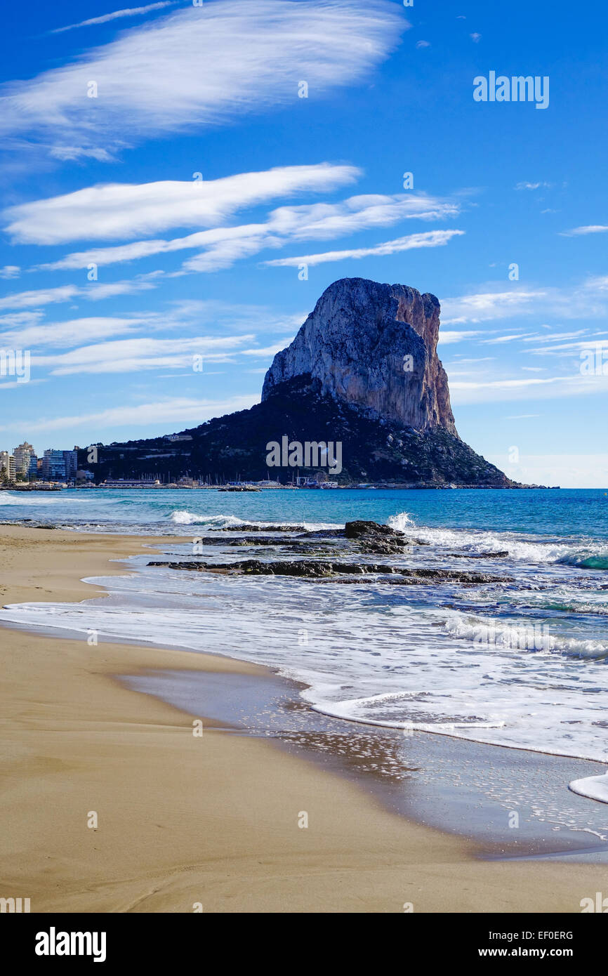 Calpe, Costa Blanca, Spain Penon de Ifach rock, or the Northern Rock ...