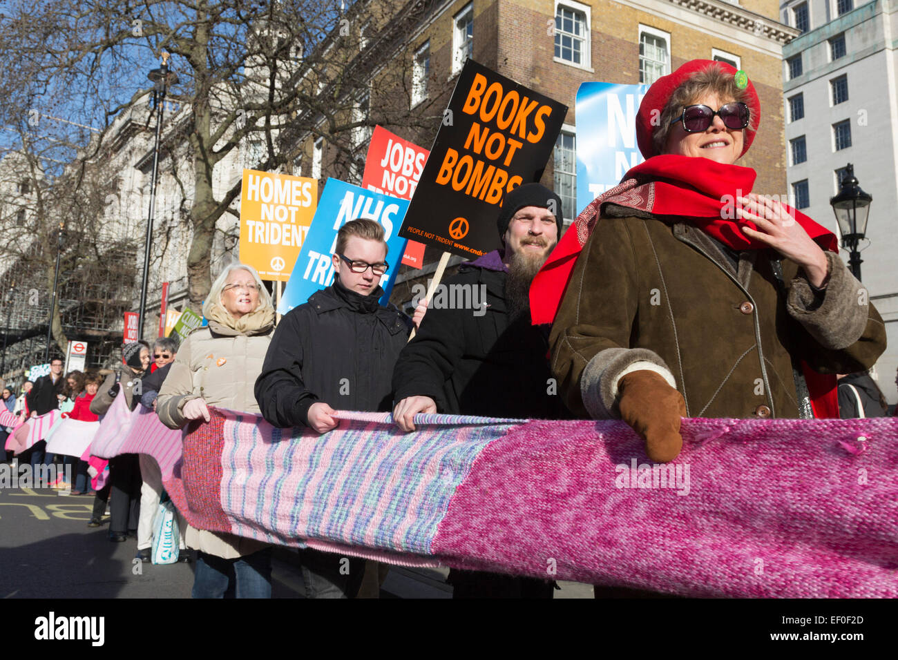 London, UK. 24 January 2015. Thousands of peace campaigners took part ...
