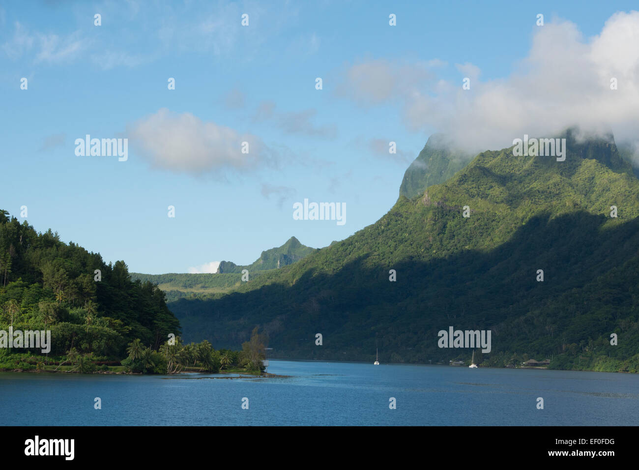 Society Islands, French Polynesia, Raiatea, Faaroa Bay Stock Photo - Alamy