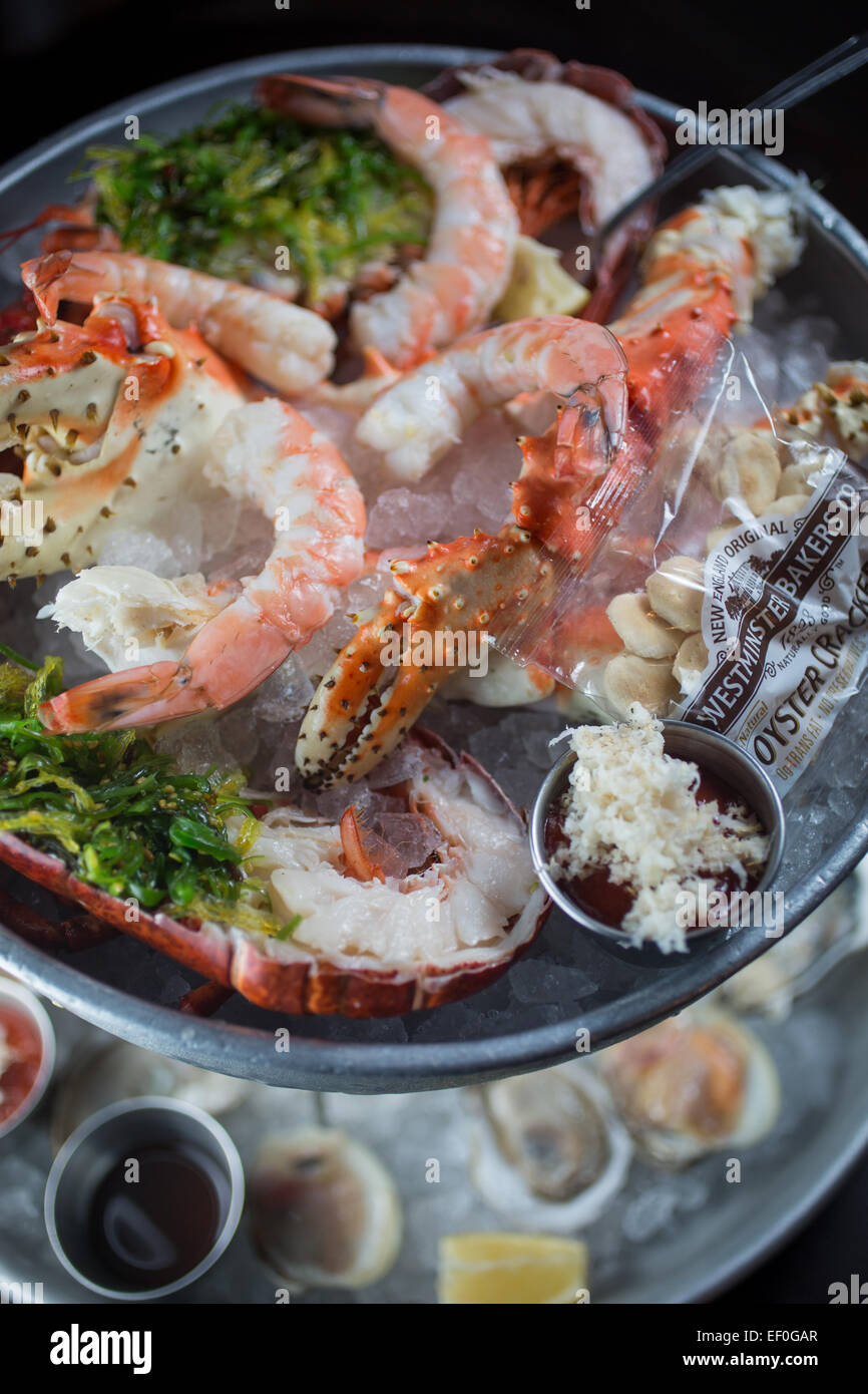 The Seafood Tower at Purdy's Farmer and the Fish in North Salem, New ...