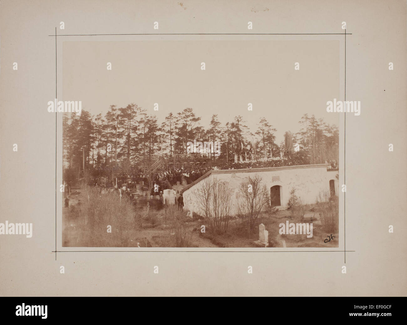 The unveiling of the tomb of J.L. Runeberg, May 6th 1888 Stock Photo ...